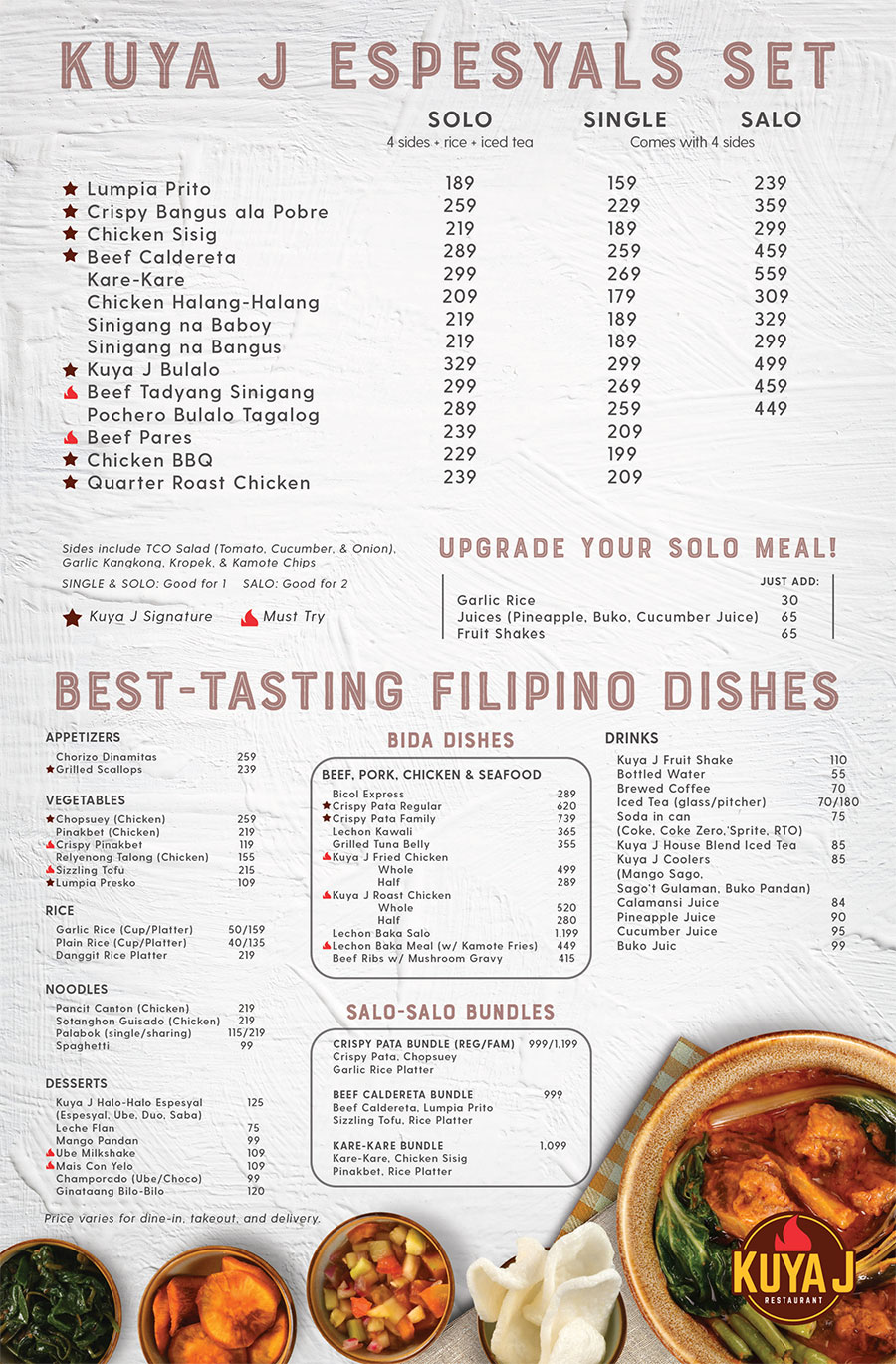 menu vismin - Kuya J
